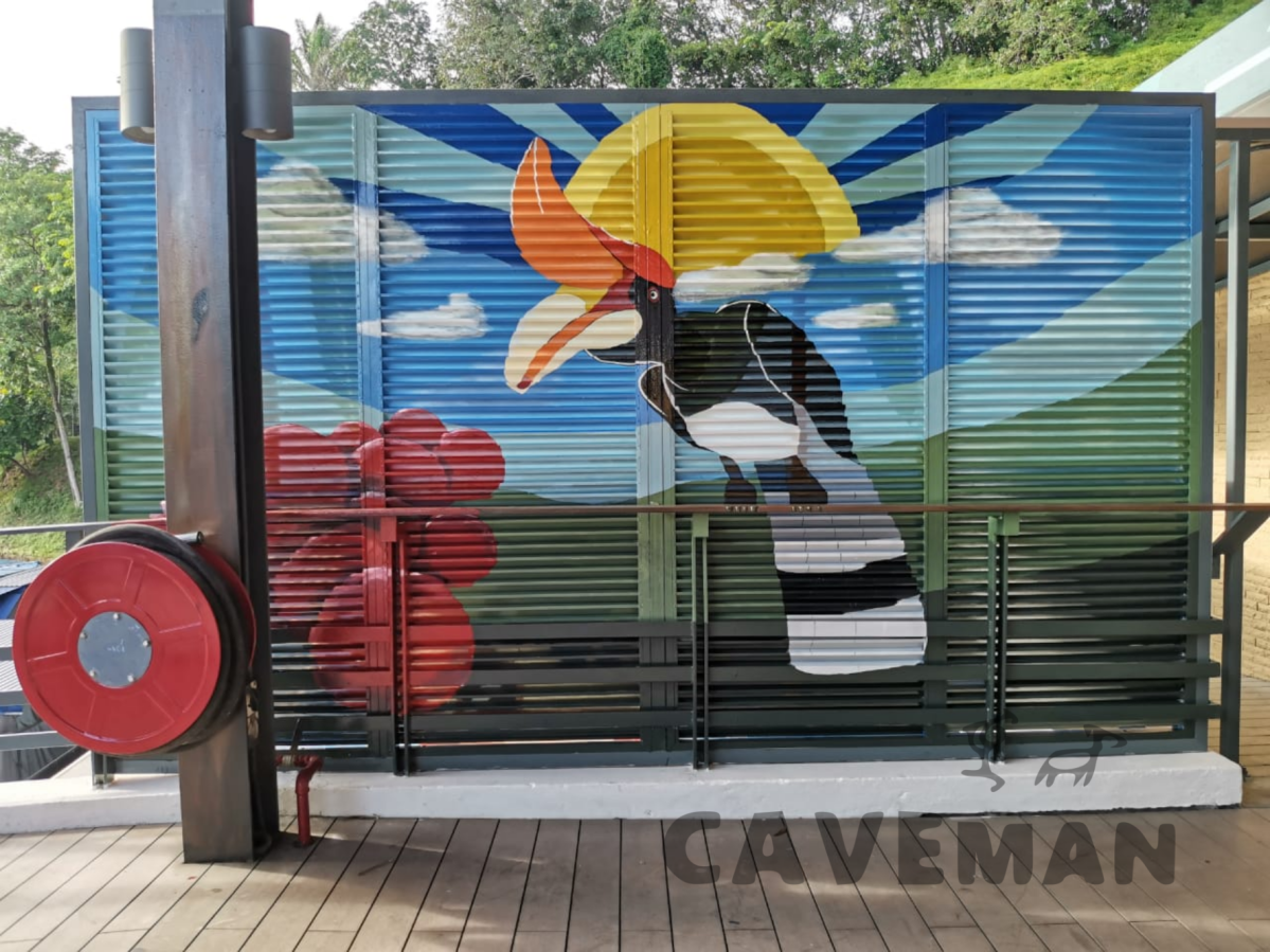 Painting on Stainless Steel – Caveman Murals